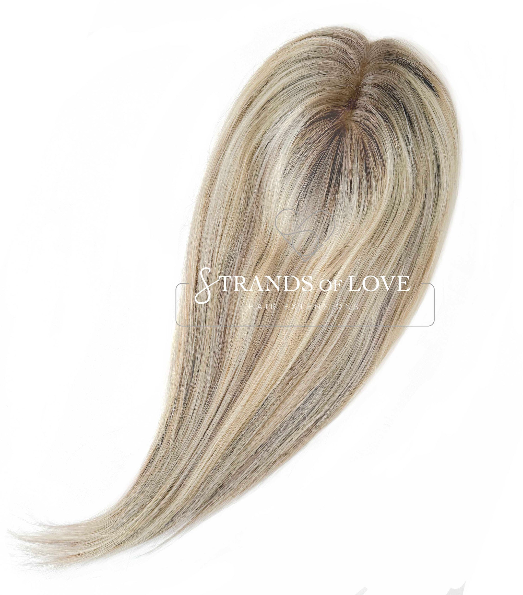 Crown Topper Clip-In - Sil/7 Rooted Balayage - Skin - Full